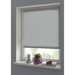 Seitenzugrollo OTTO HOME "Uni Klemmrollo", grau (hellgrau), B:65cm H:150cm, Polyester, Rollos, Schraubmontage möglich