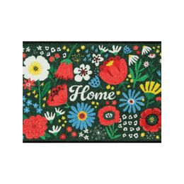 Fußmatte Salonloewe, dunkelgrün, bedruckt, B:50cm H:7mm L:75cm, Kunstfaser, Polyamid, Teppiche