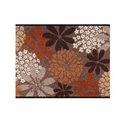 Fußmatte Salonloewe, braun, ecru, bedruckt, B:50cm H:7mm L:75cm, Kunstfaser, Polyamid, Teppiche
