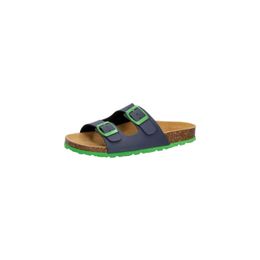 Pantolette Lico "Pantolette Bioline Kids", M&auml;dchen, Gr. 27, blau, Synthetik, Schuhe Pantolette
