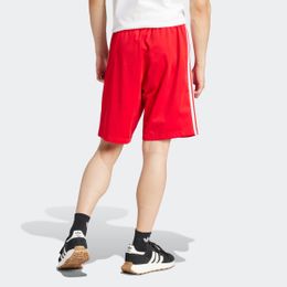 Shorts adidas originals "FIREBIRD SHORT", Herren, Gr. S, N-Gr, rot (better scarlet, weiß), Obermaterial: 100% Polyester, Hosen, Trainingsshorts
