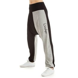 Haremshose WINSHAPE "UNISEX “Yin und Yang”-Haremshose WH9", Damen, Gr. S, Normalgrößen, schwarz (schwarz, grau melange), 90% Baumwolle, 10% Elasthan, Hosen, Dance-Style