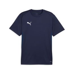 Trainingstop Puma "TEAMGOAL JERSEY", Herren, Gr. XL, blau (Puma navy, Puma weiß, persian blau), Web, Obermaterial: 100% Polyester, unifarben, regular fit normal, Rundhals, Tops