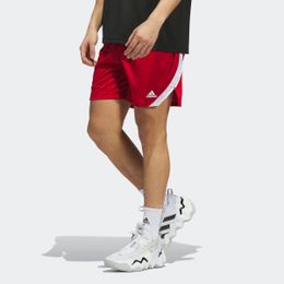 Trainingsshorts adidas Performance "M ICON SQUAD S", Herren, Gr. L, N-Gr, weiß (team power rot, weiß, weiß), Obermaterial: 100% Polyester, clean, Hosen