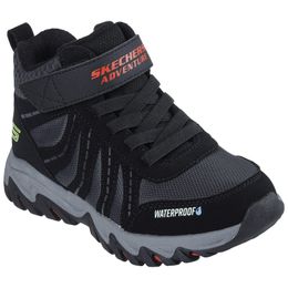 Winterstiefel Skechers "RUGGED RANGER-HYDRO SCOUT", Mädchen, Gr. 35, schwarz (schwarz, rot), Lederimitat, Textil, Schuhe, Trekkingschuh, Outdoorschuh, Schnürboots mit Fleece Futter