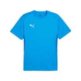 Trainingstop Puma "TEAMGOAL JERSEY", Herren, Gr. L, blau (electric blau lemonade, Puma weiß, Puma team royal), Web, Obermaterial: 100% Polyester, unifarben, regular fit normal, Rundhals, Tops