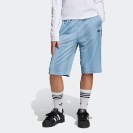 Shorts adidas originals "SHORTS", Jungen, Gr. 158, N-Gr, ash blau, schwarz, Obermaterial: 100% Polyester, Hosen Shorts
