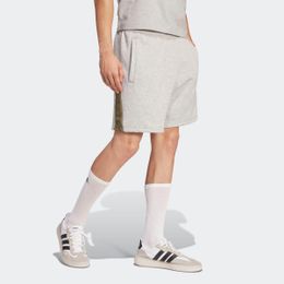 Shorts adidas Sportswear "M ESS CB SHO", Herren, Gr. M, N-Gr, grau (medium grau heather), Obermaterial: 55% Baumwolle, 36% Polyester, 9% Viskose, Hosen