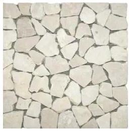 Premium Mosaic Stone Steinmosaik beige 30x30 cm matt STMOSCRW