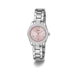 Guess Analoguhr 'MINI LUNA' Damen Gr&ouml;&szlig;e One Size rosa / silber