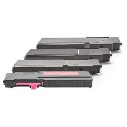 Alternativ zu Dell 593-BBBQ - 593-BBBR / Y5CW4 Toner Sparset 4 Stk. (Schwarz, Cyan, Magenta, Gelb)
