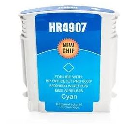Alternativ zu HP C4907AE / Nr 940 XL Tinte Cyan (mit Chip)