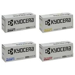 Kyocera Original TK-5140 Toner Sparset/Multipack (Schwarz, Gelb, Cyan, Magenta)