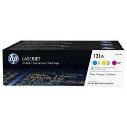 HP Original 131A Toner Sparset / 3-Farbig (CMY)