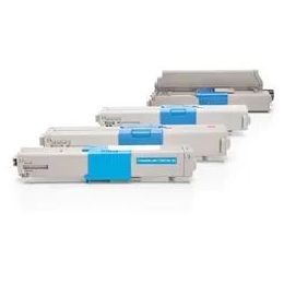 Alternativ zu OKI 44469803 - 44469704 / C310 Toner Sparset (Schwarz, Cyan, Magenta, Gelb)