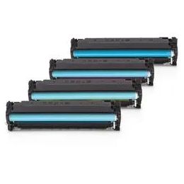Alternativ zu HP CF410X / 410X Toner Sparset Schwarz, Cyan, Magenta, Gelb