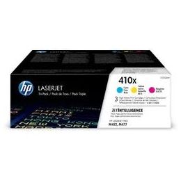 HP Original 410X (CF252XM) Toner - 3er Multipack Cyan, Magenta, Gelb