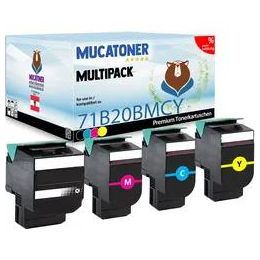 Alternativ zu Lexmark 71B20BMCY0 Toner Sparset (CMYK)