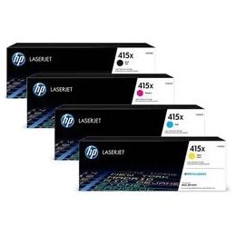 HP Original 415X Toner - 4er Multipack (W2031X, W2033X, W2032X, W2030X)