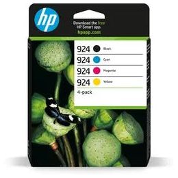 HP 924 Multipack Schwarz / Cyan / Magenta / Gelb (6C3Z1NE)