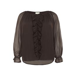 Kaffe Curve Bluse 'Milanna' Damen Gr&ouml;&szlig;e XXXL schoko
