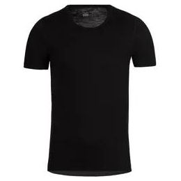 Funktionsshirt TRIGEMA "TRIGEMA T-Shirt aus Merinowolle", Damen, Gr. M, schwarz, 80% Wolle (Merinowolle), 20% Polyamid, Shirts Funktionsshirt