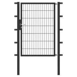 GAH Alberts Zauneinzelt&uuml;r ALBERTS "Flexo", grau (anthrazit), B:100cm H:140cm, Stahl, Tore, 100 cm Breite, in versch. H&ouml;hen