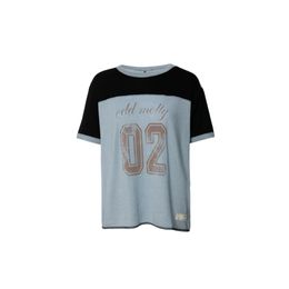 Odd Molly T-Shirt 'Gamze' Damen Gr&ouml;&szlig;e S hellblau / schwarz