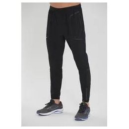 Sporthose Virtus "Kodos", Herren, Gr. L, US-Gr&ouml;&szlig;en, schwarz, 90% Polyester, 10% Elasthan, unifarben, lang, Hosen Sporthose, aus elastischem 4-Wege-Stretch