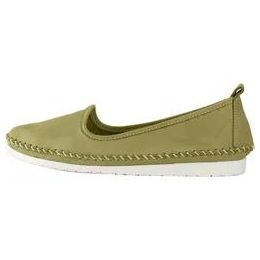 Slipper Andrea Conti, Damen, Gr. 35, gr&uuml;n, Glattleder, Leder, Schuhe Slipper