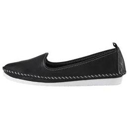 Slipper Andrea Conti, Damen, Gr. 40, schwarz, Glattleder, Leder, Schuhe Slipper