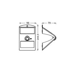 Osram LED-Solar-Wandlampe ENDURA FLOOD BUTTERFLY 1,5W Sensor