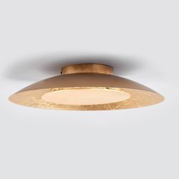 LINDBY LED-Deckenleuchte Keti, Ø 35 cm, gold, rund, Metall