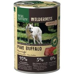 REAL NATURE WILDERNESS Nassfutter Hund, Adult, Pure Buffalo, Wasserbüffel 24x400 g