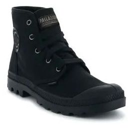 Schn&uuml;rboots Palladium "PAMPA HI", Damen, Gr. 39, schwarz, Textil, Schuhe Schn&uuml;rboots, Schn&uuml;rstiefel, Schn&uuml;rstiefelette aus Canvas