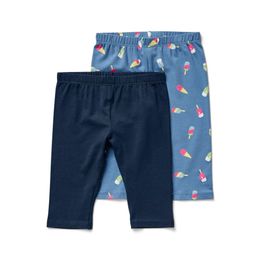 Tchibo - 2¾-Kinder-Leggings - Baby - Gr. 74/80 - dunkelblau