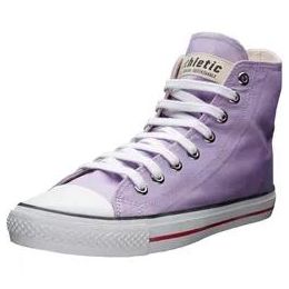 Sneaker Ethletic "White Cap Hi Cut", Damen, Gr. 38, lila (lavenda pink p, just wei&szlig;), Obermaterial: 100% Baumwolle; Futter: 100% Baumwolle; Decksohle: 100% Baumwolle; Sohle: 100% Naturkautschuk, Schuhe Sneakerboots Canvassneaker Sneaker high, Keine Angabe