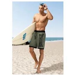 Boardshorts Lonsdale "CLENNELL", Herren, Gr. XXL, N-Gr, gr&uuml;n (khaki), Obermaterial: 100% Polyester. Futter: 100% Polyester, bequem, Hosen, Badeshorts, Innenhose aus Mesh