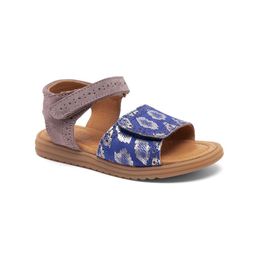 bisgaard Leder-Sandalen in Lila/ Blau/ Silber - 61% | Größe 33 | Kindersandalen