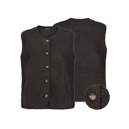 Sublevel Teddyweste in Schwarz - 24% | Größe L/XL | Damenjacken