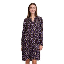 Betty Barclay Kleid in Violett/ Schwarz/ Hellbraun - 72% | Größe 40 | Damen-kleider