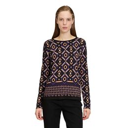 Betty Barclay Pullover in Schwarz/ Violett/ Beige - 58% | Größe 36 | Damen-pullover-cardigans