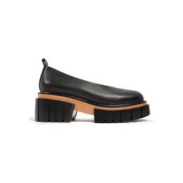 loft37 Leder-Ballerinas in Schwarz/ Hellbraun - 47% | Größe 38 | Damen-ballerinas