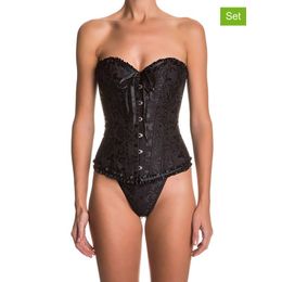 INTIMAX 2tlg. Wäsche-Set in Schwarz - 58% | Größe L | Damen-dessous