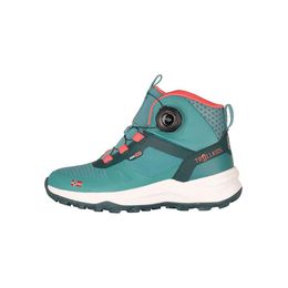 Trollkids Wanderschuhe "Trollfjord Mid XT" in Türkis - 39% | Größe 34 | Kinder-outdoor-sport-schuhe
