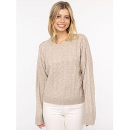 Zwillingsherz Pullover in Beige - 38% | Größe XL | Damen-pullover-cardigans