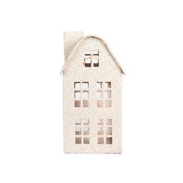 Clayre & Eef Clayre & Eef Windlicht "Haus" in Creme - (B)14 x (H)26 x (T)14 cm - 26% | Kerzen-vasen