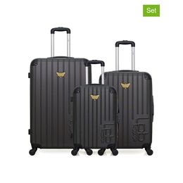 Les P'tites Bombes Les P ́tites Bombes 3tlg. Hardcase-Trolleyset in Anthrazit - 71% | Damen-koffer-reisegepaeck