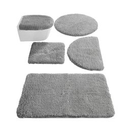 HEINE HOME Badematte in Grau - 78% | Größe 70x120 cm | Heimtextilien-badematten