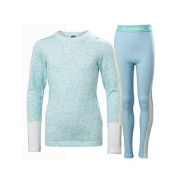 Helly Hansen 2tlg. Funktionswäsche-Set in Hellblau - 40% | Größe 158 | Kinder-waesche